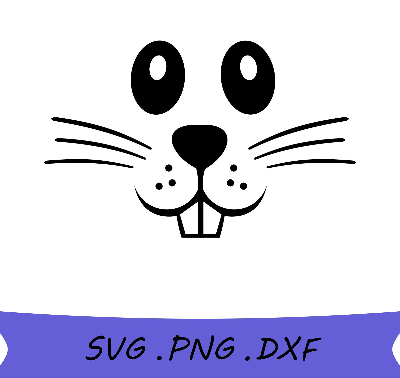 Hasen Gesicht SVG, Hase Gesicht SVG, Osterhase SVG, Hase Gesicht ...