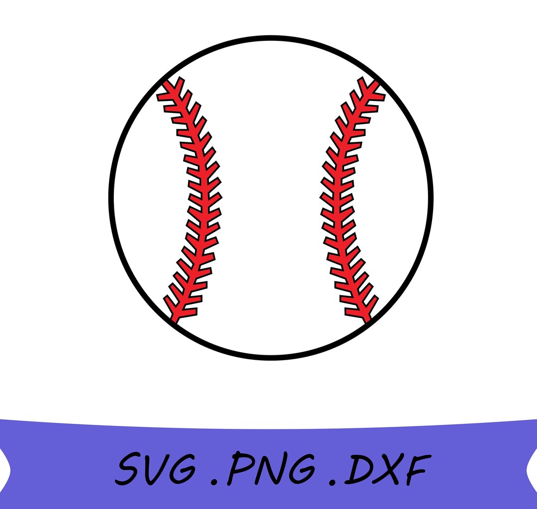 Baseball SVG, Baseball DXF, Baseball PNG, Baseball Laces Svg, Baseball ...