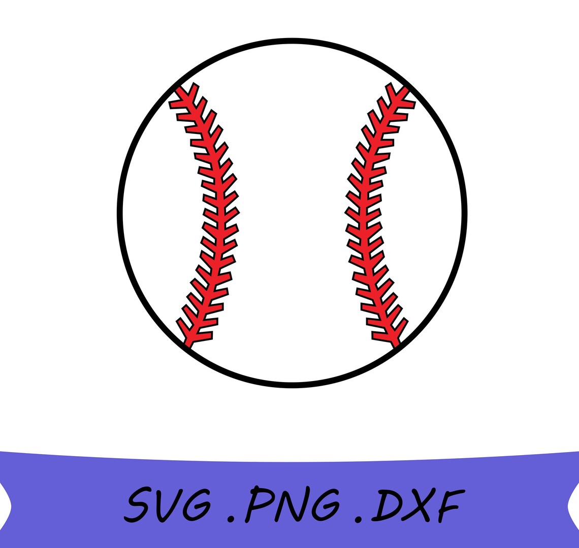 Baseball SVG Baseball DXF Baseball PNG baseball laces svg | Etsy