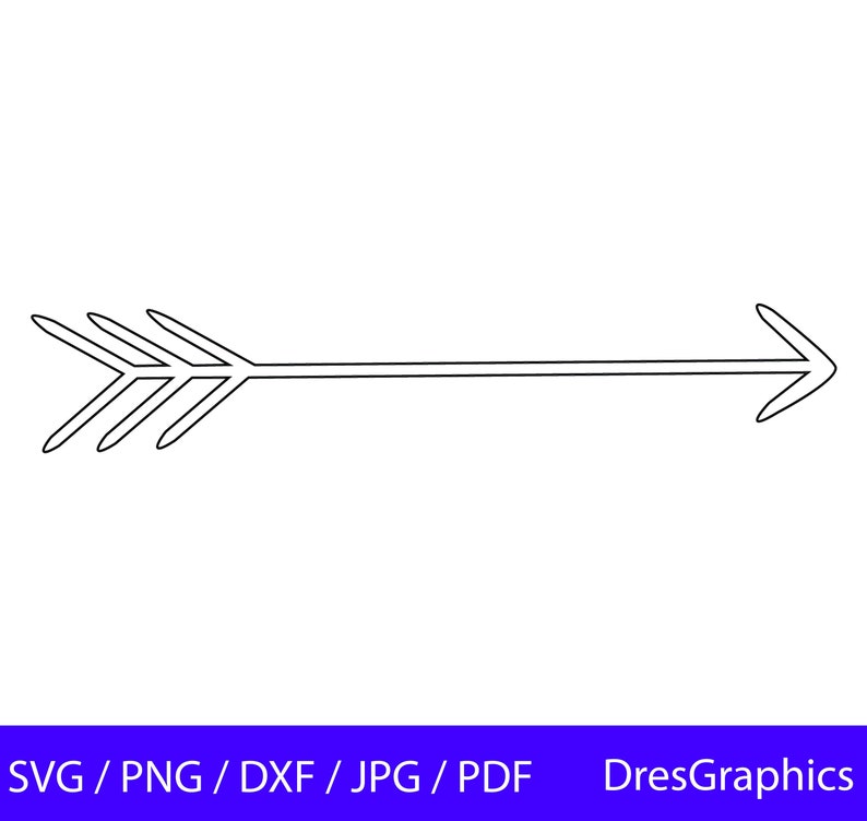 Arrow SVG, Arrow Outline Svg, Arrow Clipart, Arrow Cut File, Arrow ...
