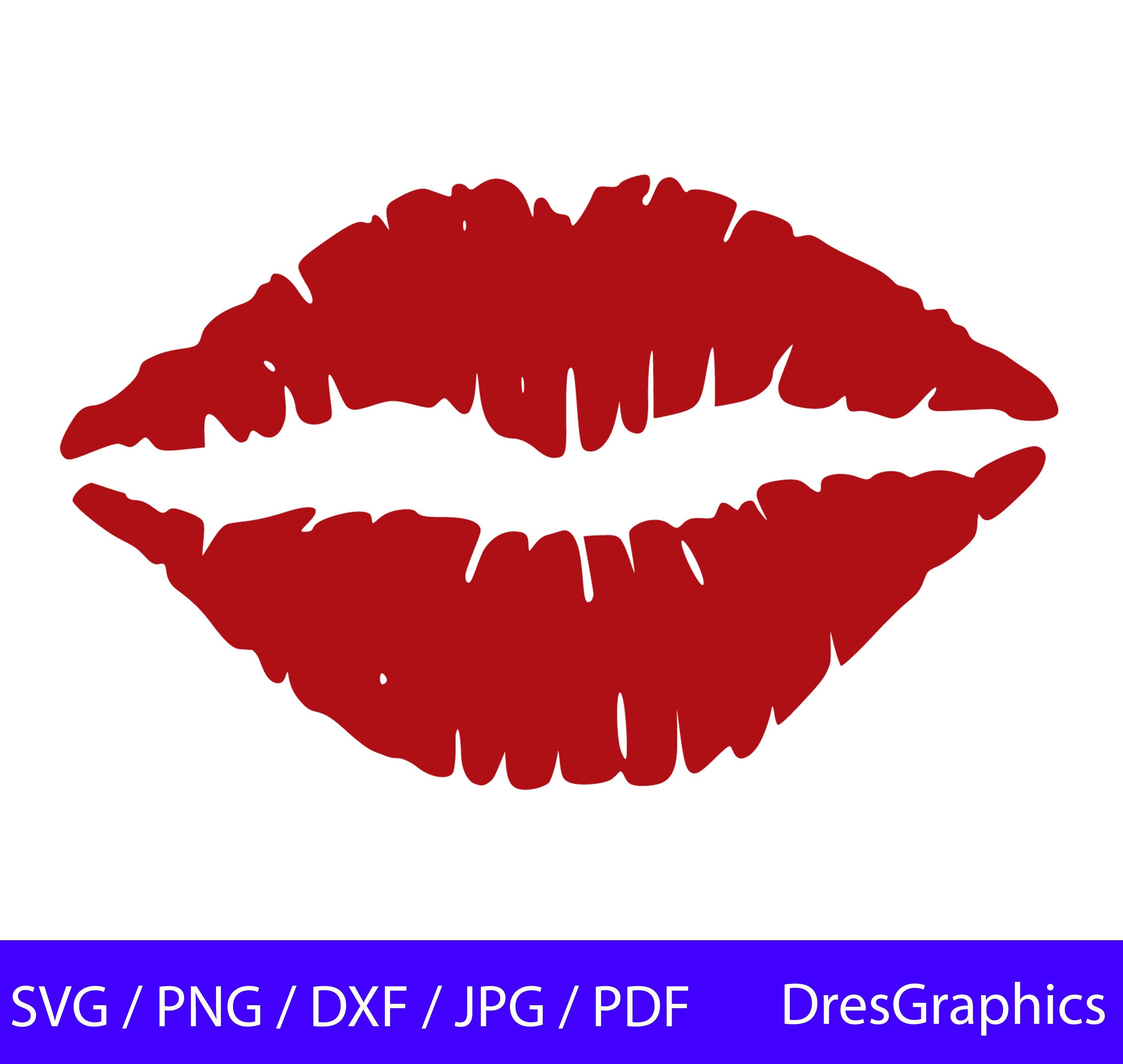 Lips SVG Red Lips SVG Kiss SVG Sublimation Lips Svg Red - Etsy Canada