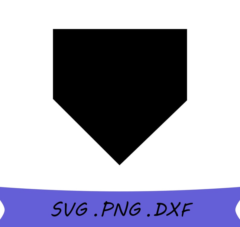 Home Plate SVG Baseball SVG Softball Svg Home Plate Outline | Etsy