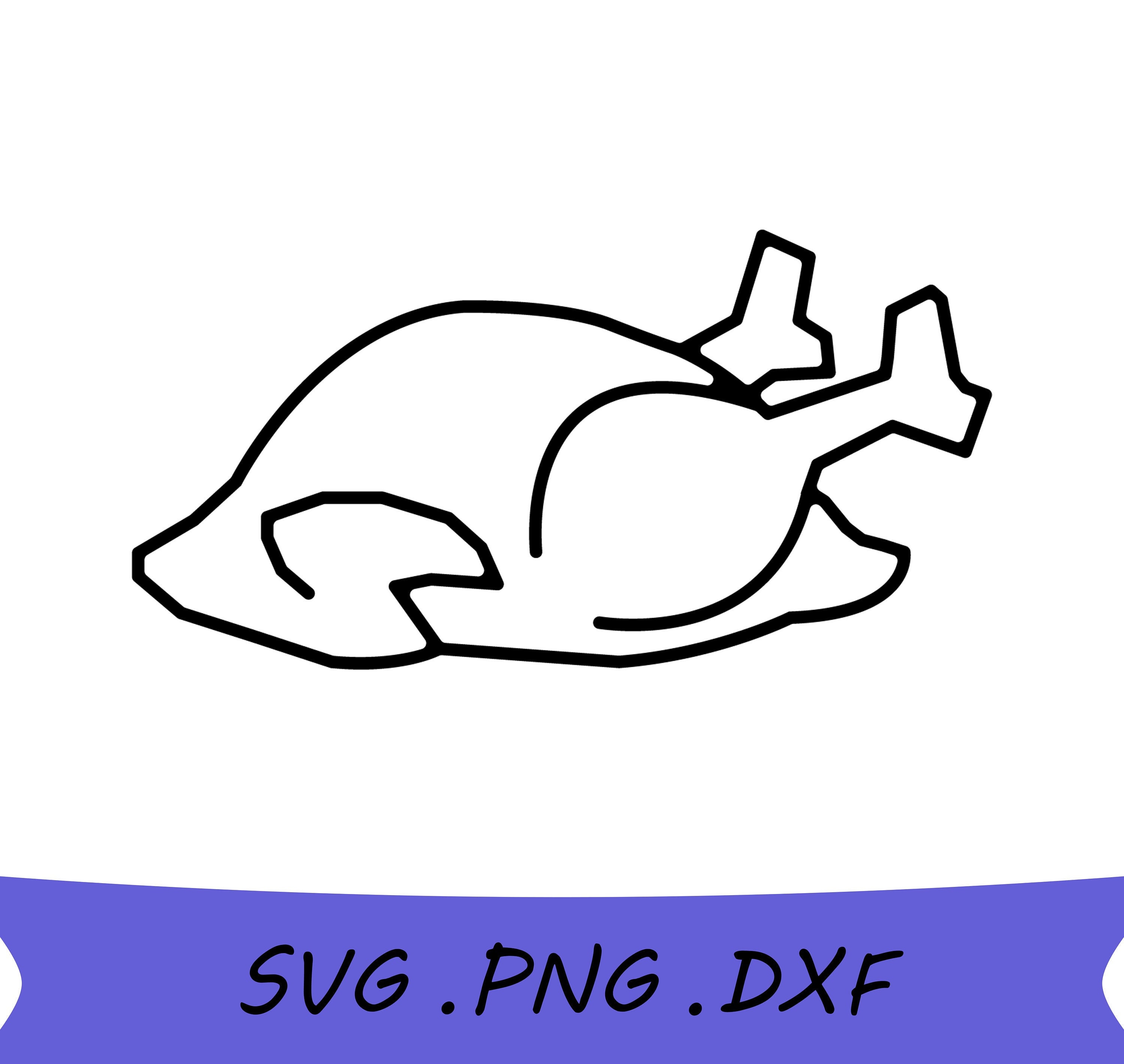 Turkey SVG Cooked Turkey SVG Thanksgiving Turkey SVG Cooked - Etsy