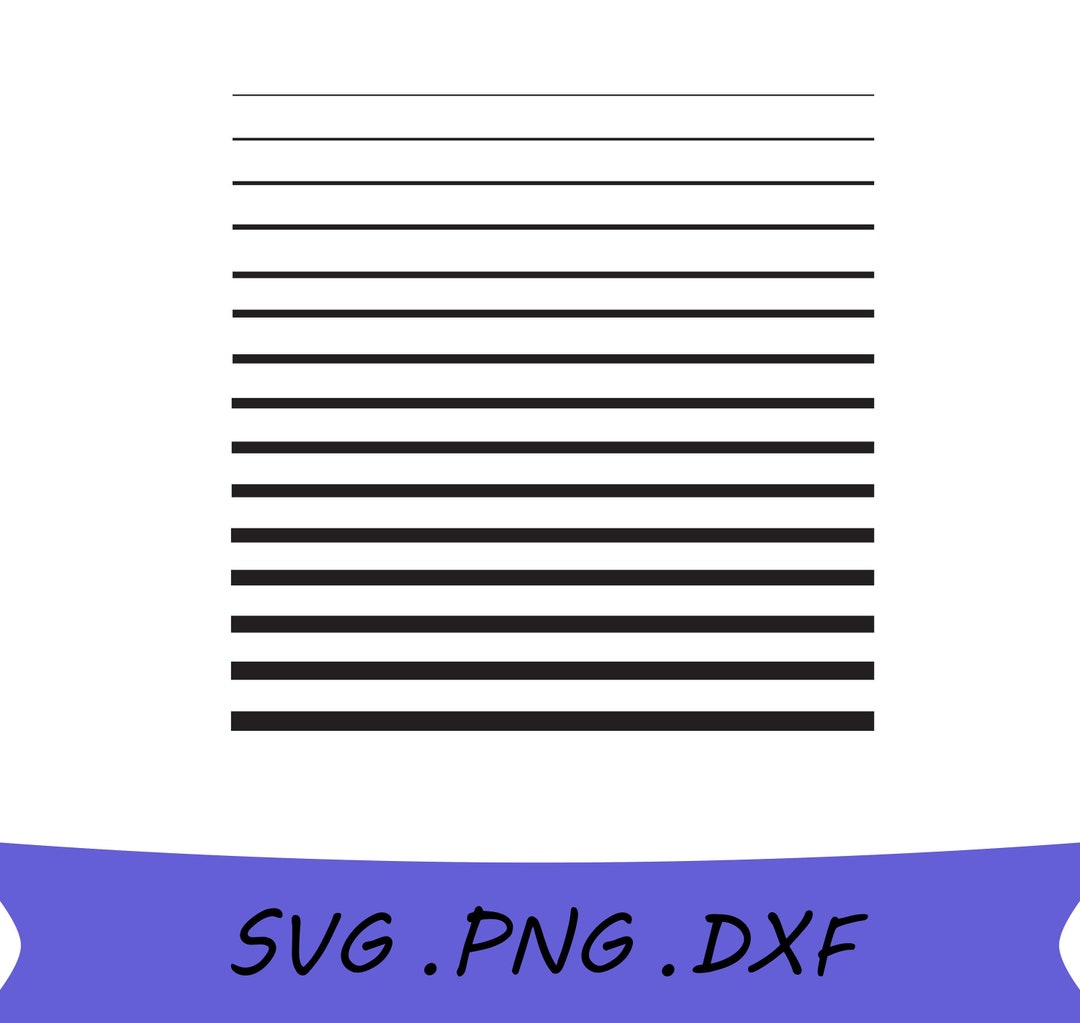 15 Straight Lines in Different Strokes SVG, Straight Line Strokes SVG ...