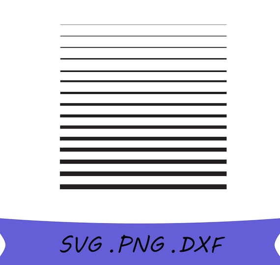 15 Straight Lines in Different Strokes SVG Straight Line - Etsy