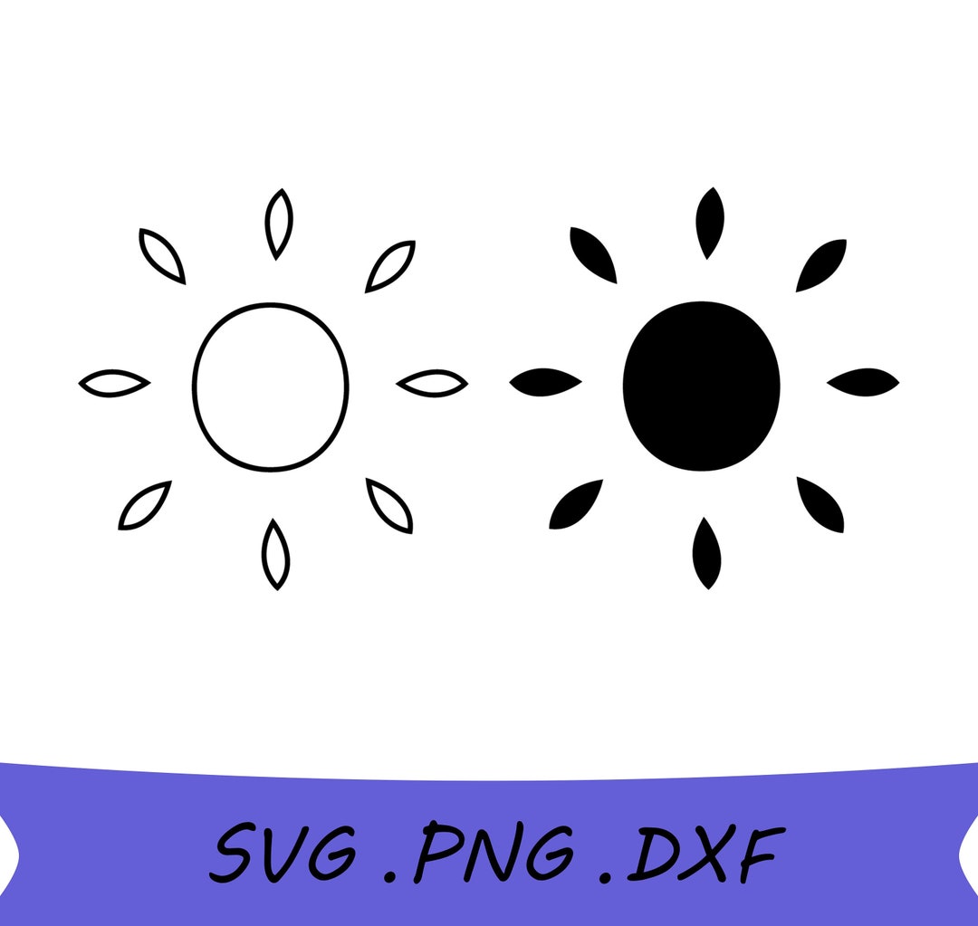Sun SVG, Sunshine SVG, Sunny SVG, Sun Cut File, Sun Png, Sun Dxf, Sun ...