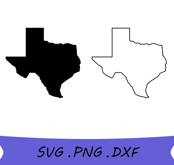 Texas SVG Texas State SVG Texas Outline SVG Outline of the - Etsy