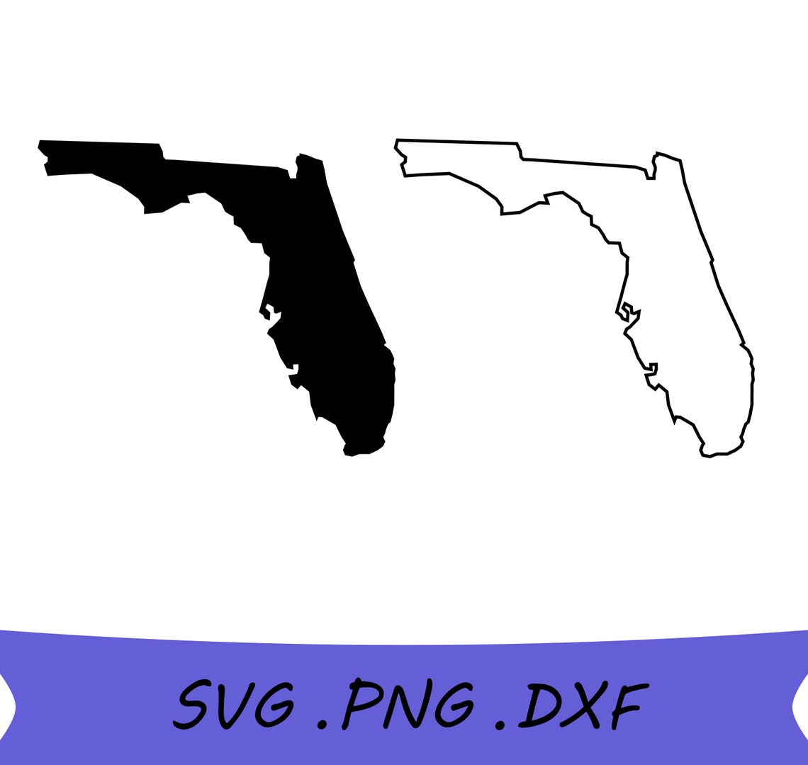 Florida SVG Florida State SVG Florida Outline SVG Outline - Etsy