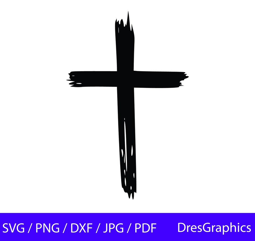 Distressed Cross SVG, PNG, DXF, Pdf, Jpg, Cross Svg, Sublimation Cross ...