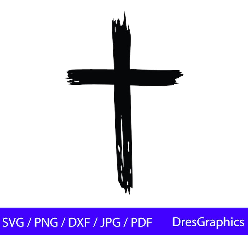 Distressed Cross SVG PNG DXF Pdf Jpg Cross Svg - Etsy