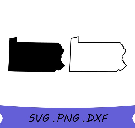 Pennsylvania SVG Pennsylvania State SVG Pennsylvania Outline - Etsy