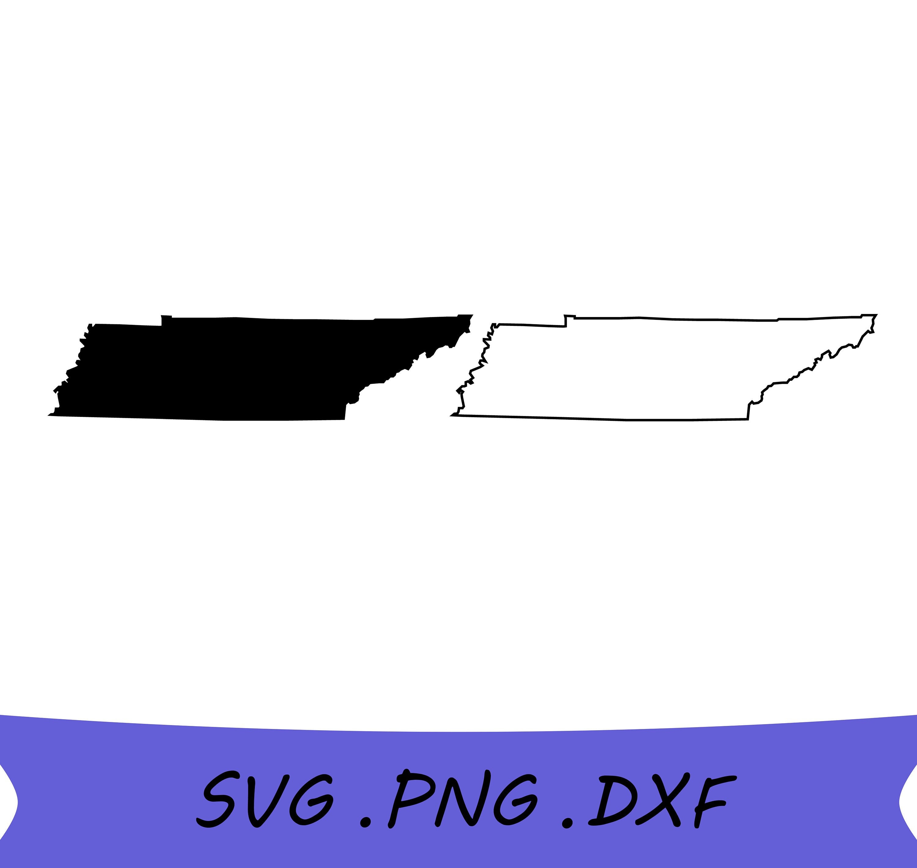 Tennessee SVG Tennessee State SVG Tennessee Outline SVG | Etsy
