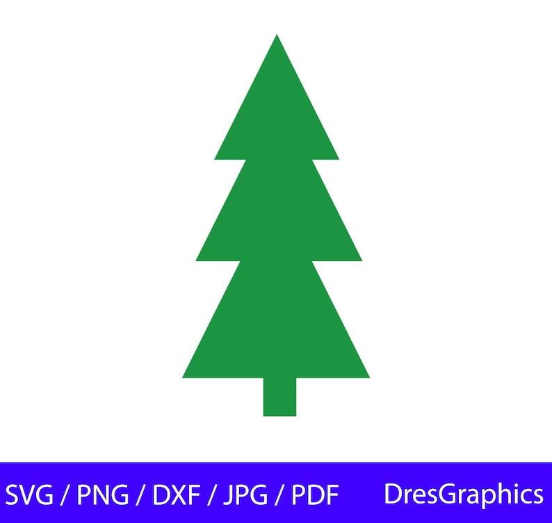 Evergreen Tree SVG Evergreen SVG Tree Silhouette SVG Pine - Etsy