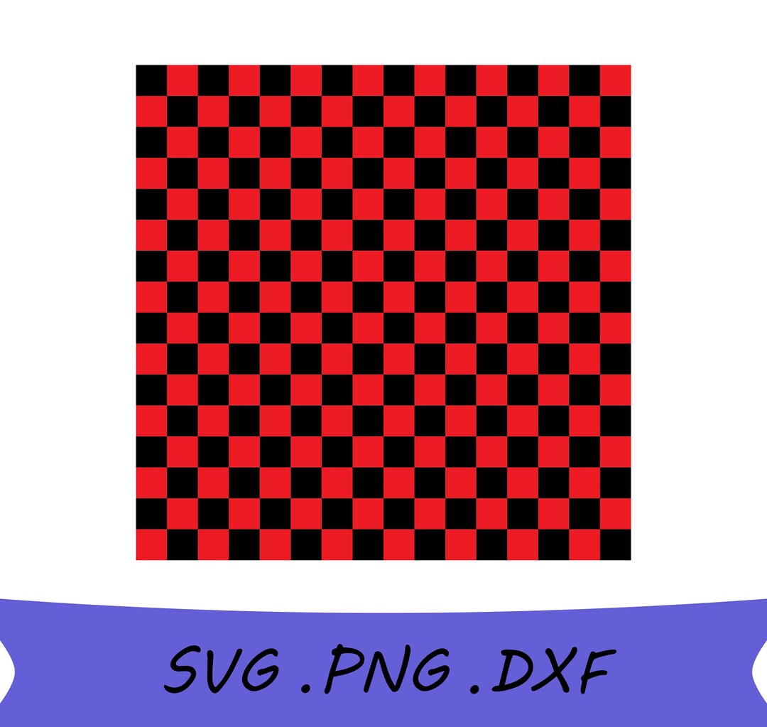 Red and Black Checkered Pattern SVG, Red and Black Checker Board ...