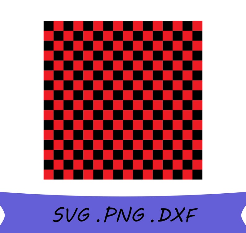 Red and Black Checkered Pattern SVG Red and Black Checker - Etsy