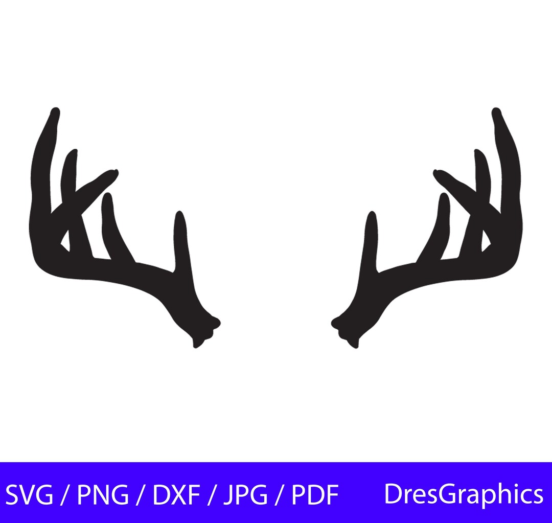 Antlers SVG, Deer SVG, SVG Files, Christmas Svg, Digital Cut Files ...
