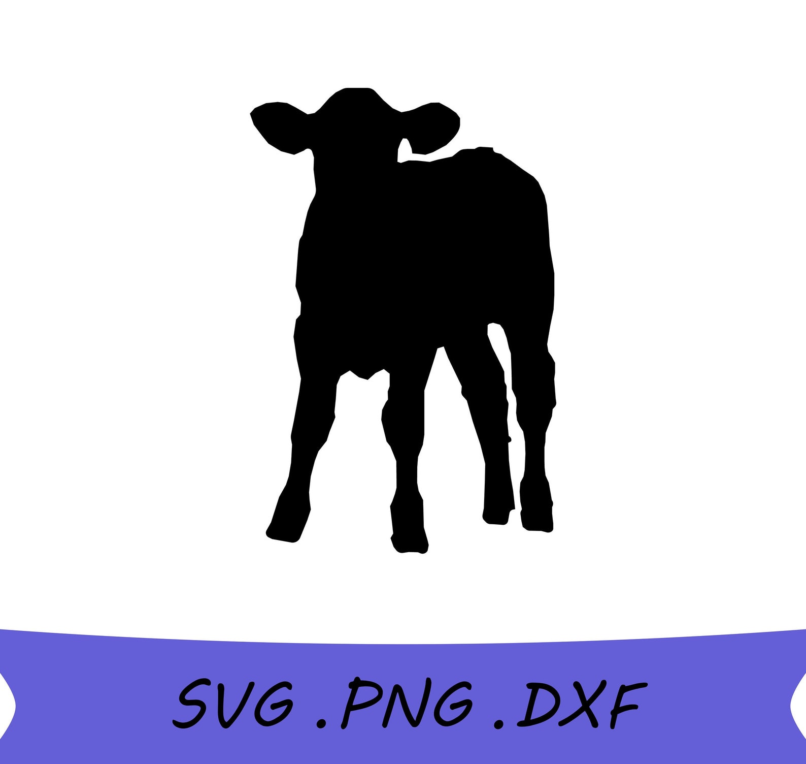 Calf SVG Calf PNG Calf DXF Calf Vector File Animal Svg | Etsy