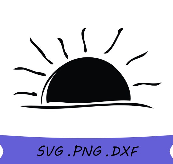 Ocean Sunset SVG Ocean Sunset PNG Ocean Sunset DXF Sunset - Etsy Nederland