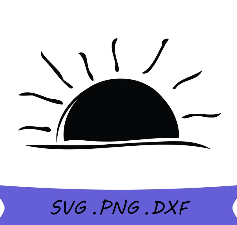 Ocean Sunset SVG Ocean Sunset PNG Ocean Sunset DXF Sunset - Etsy Canada