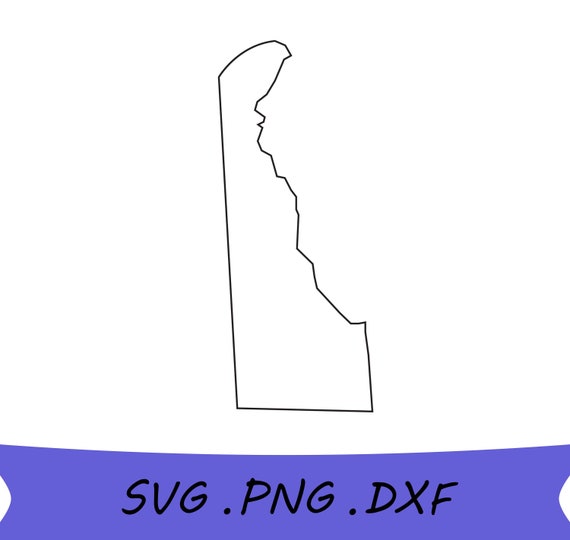 Delaware SVG Delaware State SVG Delaware State Outline SVG - Etsy