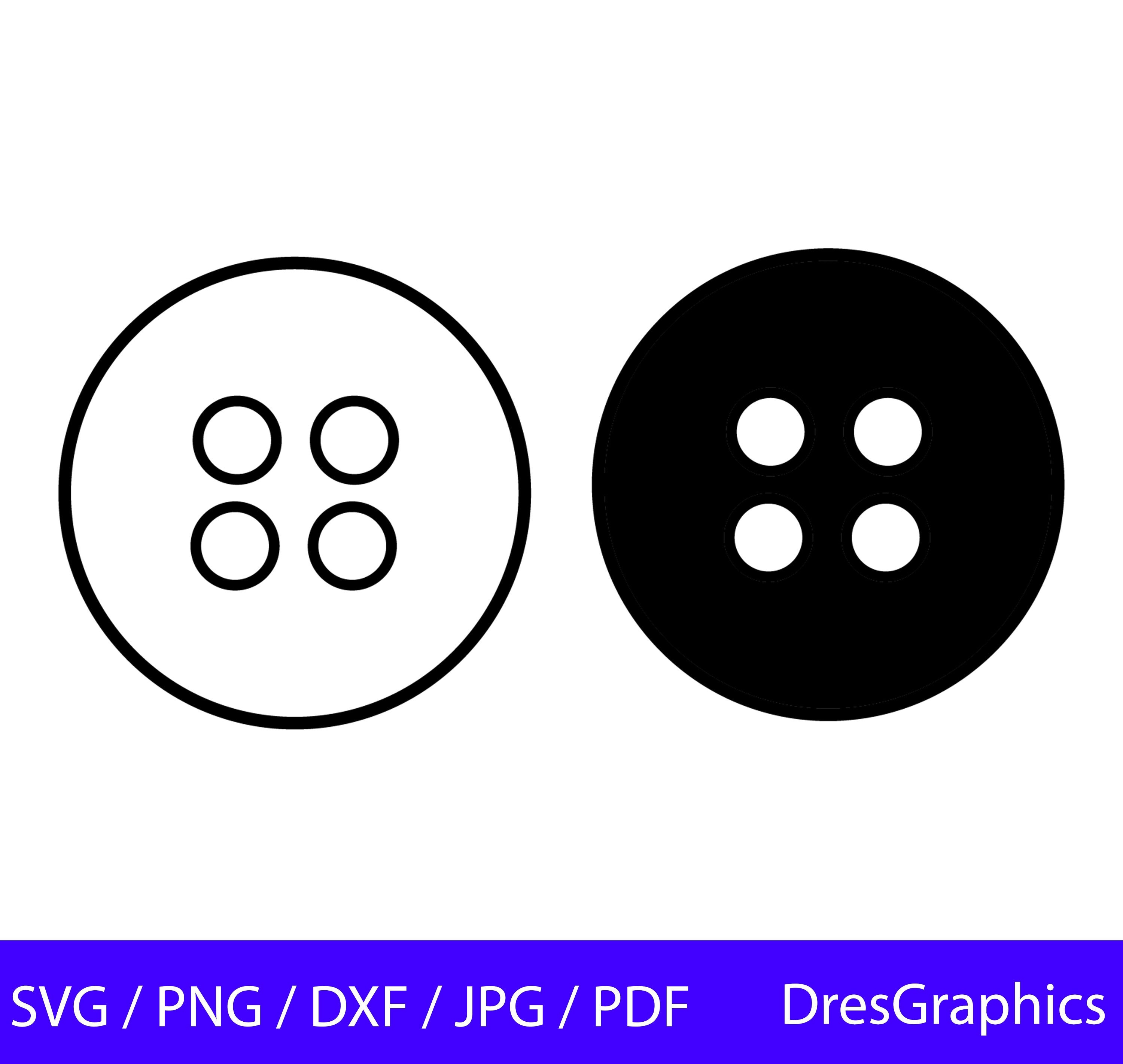 Sewing Button SVG Sewing Buttons SVG Sewing Button Cut - Etsy