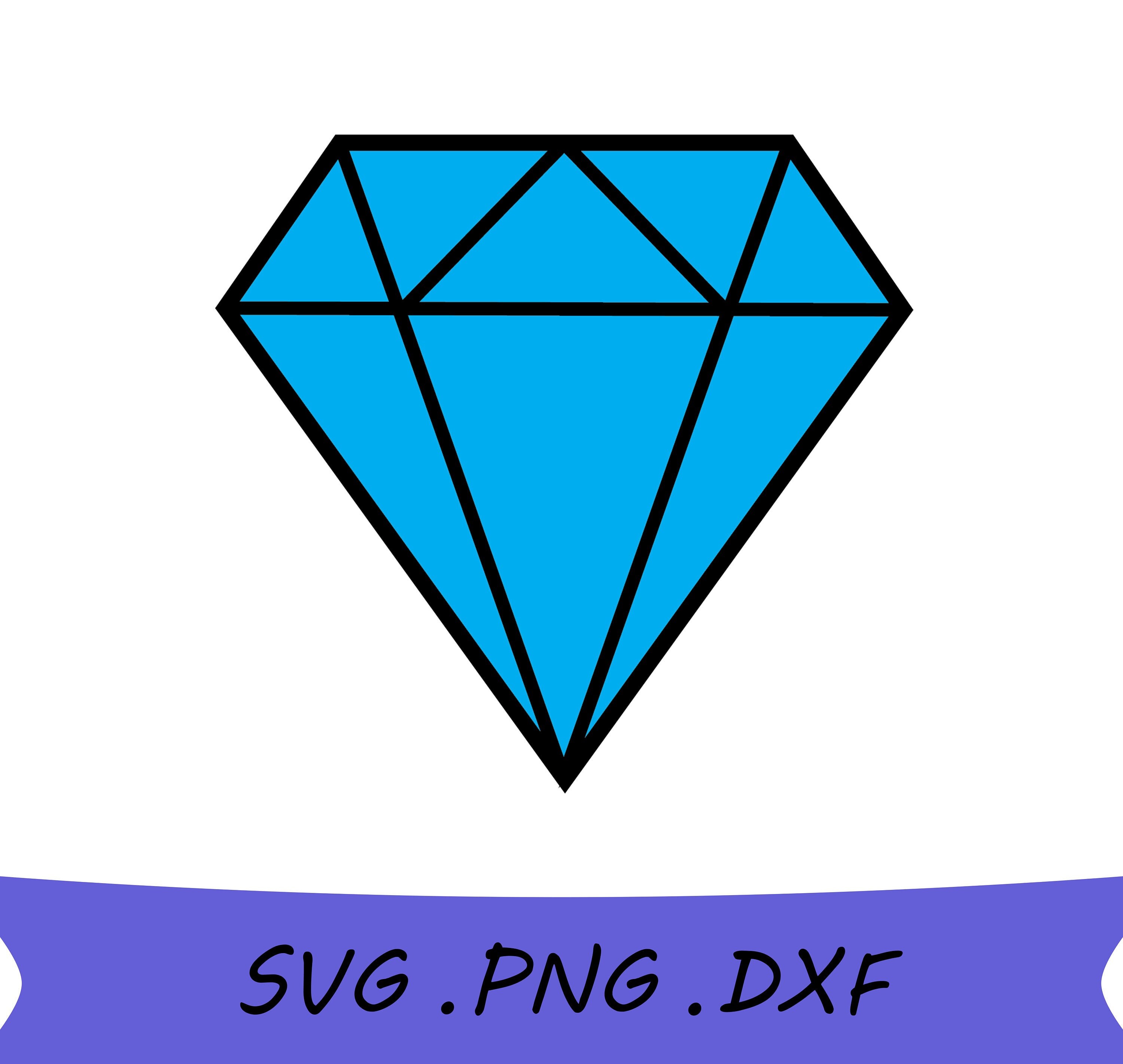Diamond SVG Diamond PNG Diamond DXF Diamond Cricut Cut - Etsy UK