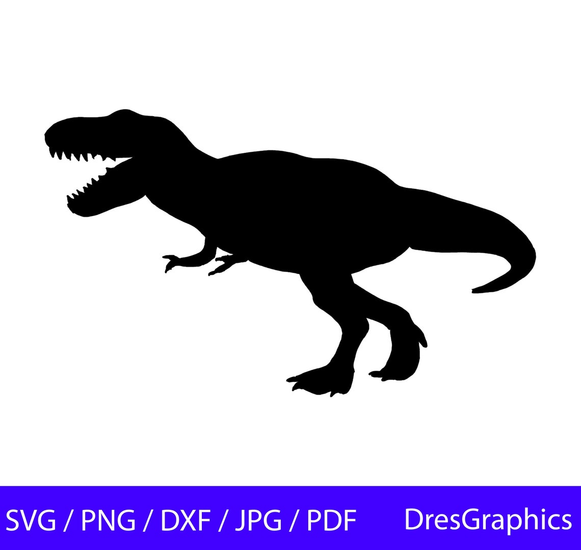 T-rex SVG, T-rex Silhouette SVG, Dinosaur SVG, Tyrannosaurus Rex Svg ...