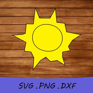 Sun SVG, Sunshine SVG, Sunny SVG, Sun Cut File, Sun Png, Sun Dxf, Sun ...