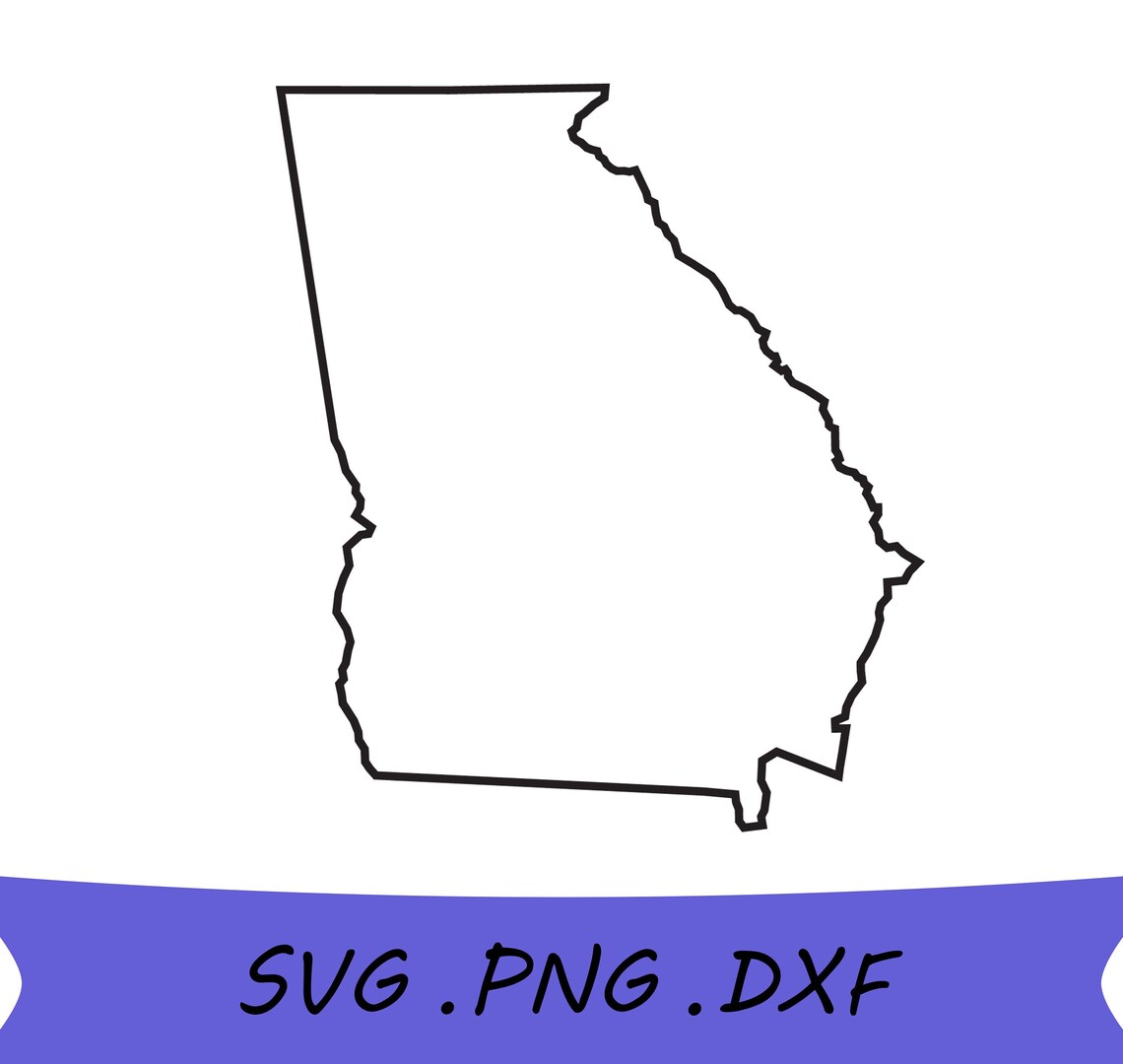 Georgia SVG Georgia State SVG Georgia State Outline SVG - Etsy