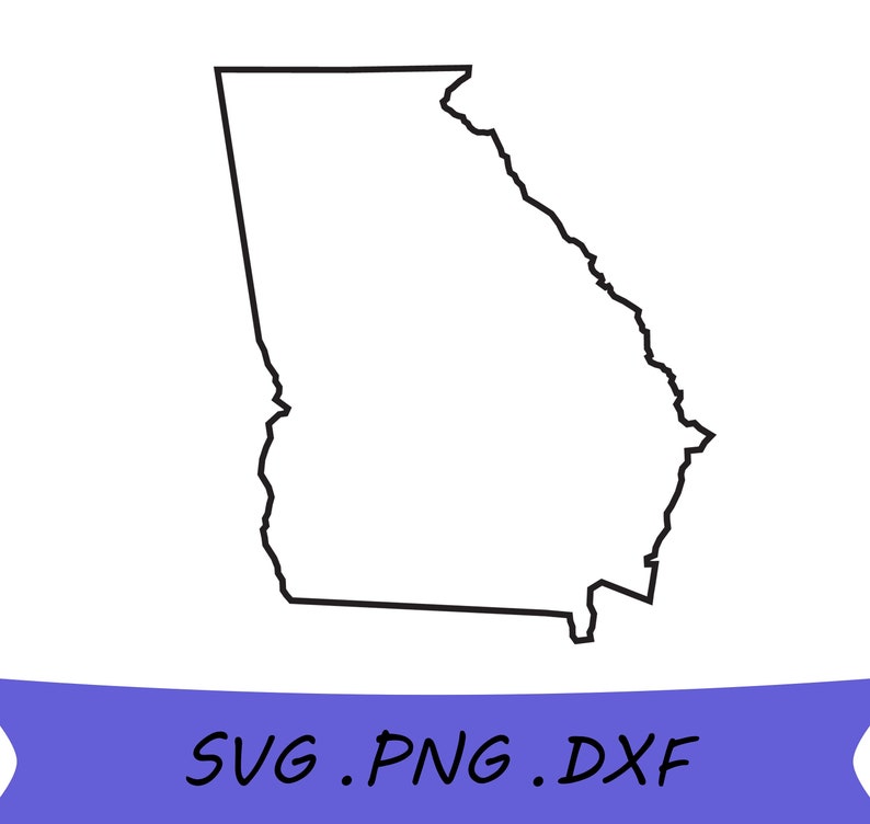 Georgia SVG Georgia State SVG Georgia State Outline SVG - Etsy