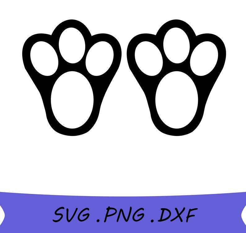 Rabbit Feet SVG Rabbit Feet PNG Rabbit Feet Silhouette SVG - Etsy