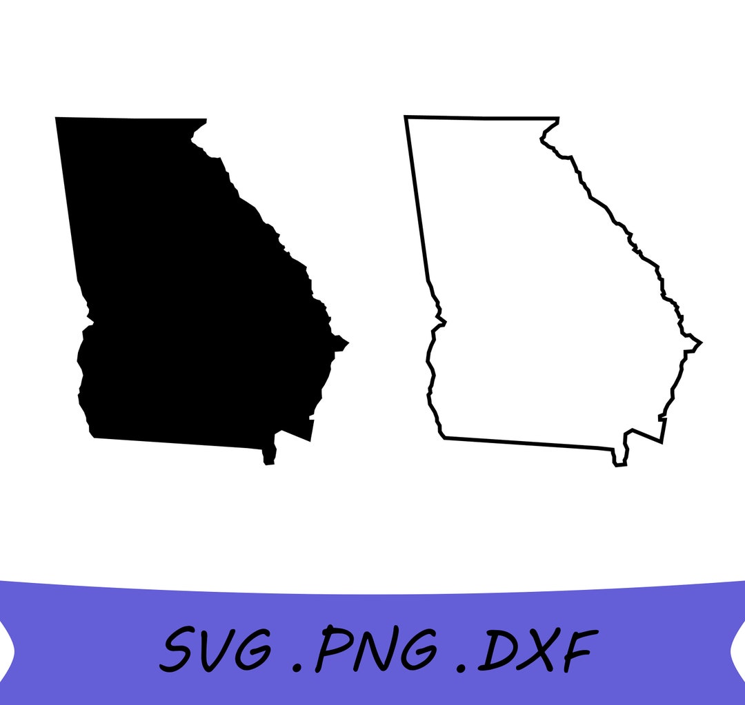 Georgia SVG, Georgia State SVG, Georgia Outline SVG, Outline of the ...