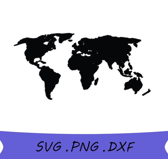 Weltkarte SVG Weltkarte PNG Weltkarte DXF Weltkarte Svg - Etsy.de