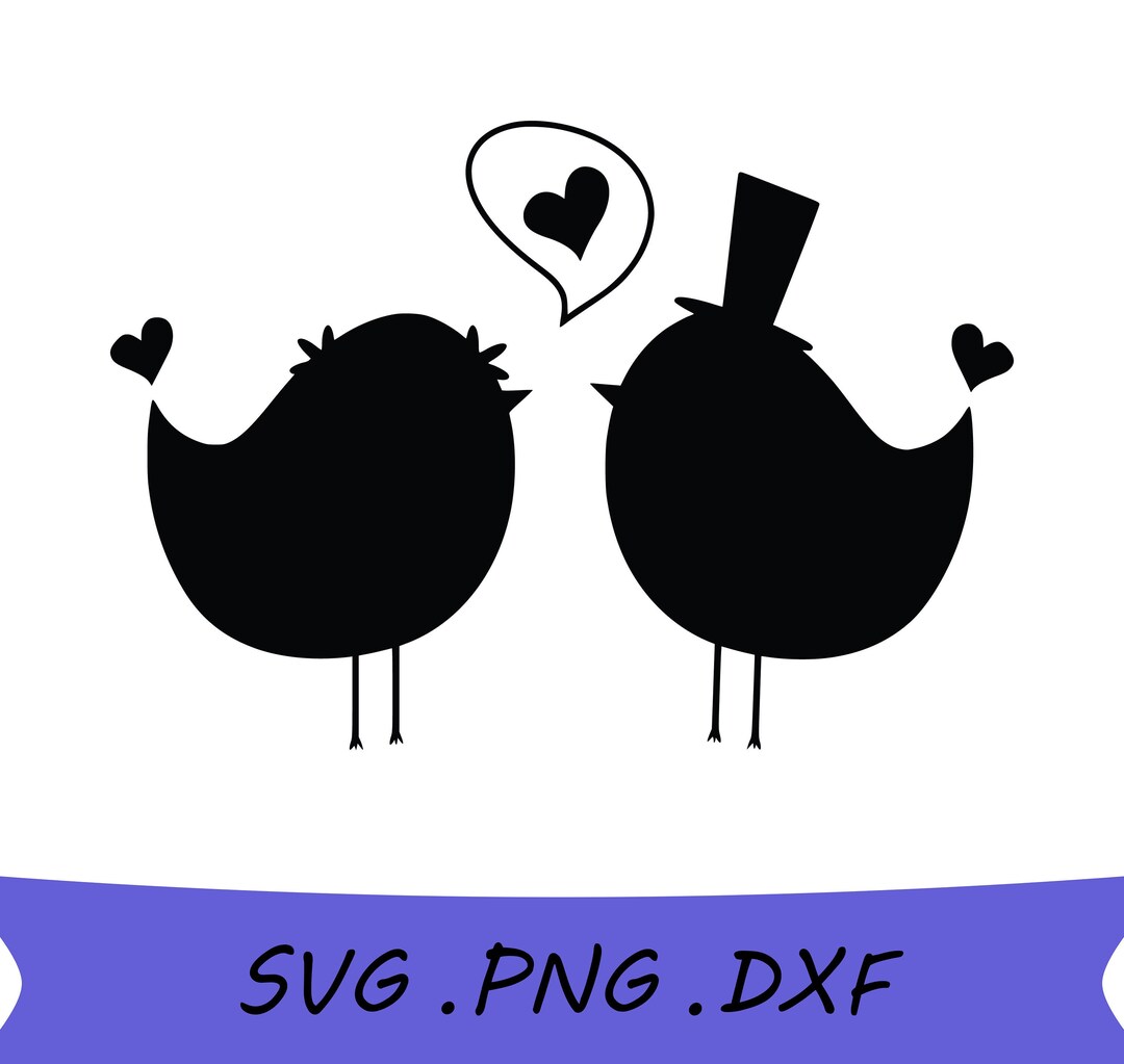 Love Birds SVG, Love Birds PNG, Love Birds DXF, I Love You Svg, Couples ...