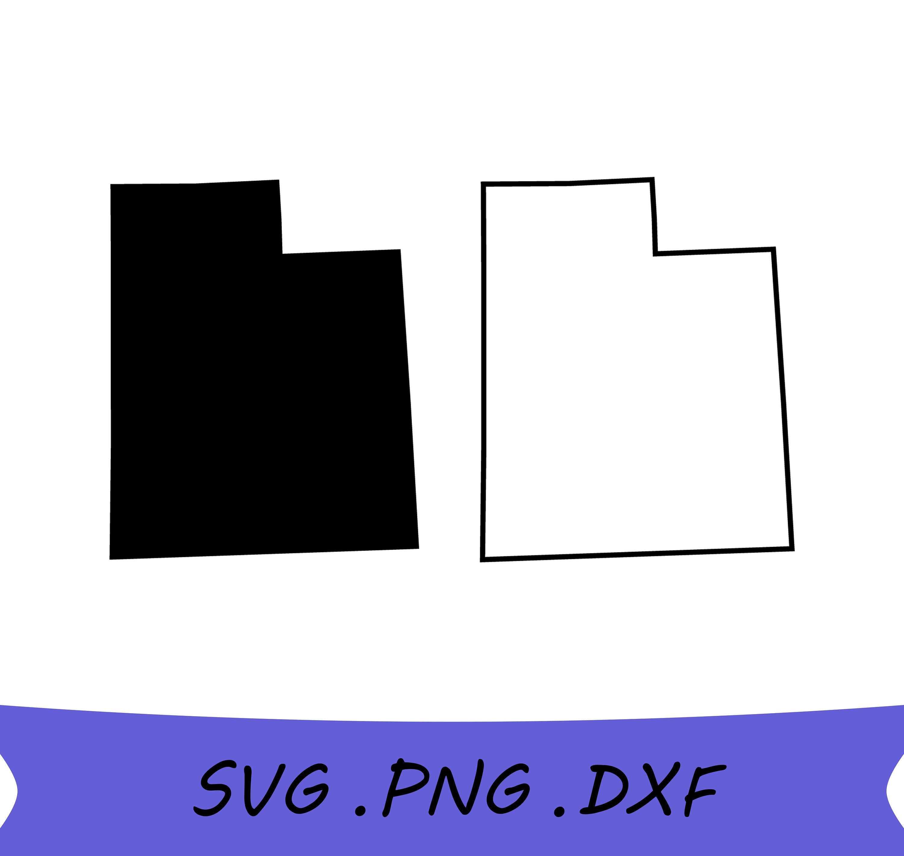 Utah SVG Utah State SVG Utah Outline SVG Outline of the - Etsy Canada