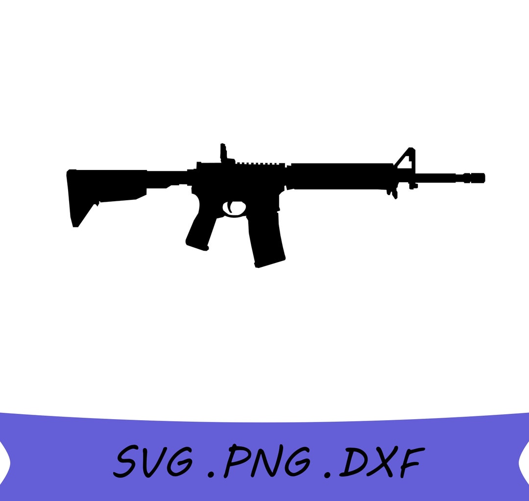 AR15 SVG, AR-15 SVG, Gun Svg, M-16 Svg, M-4 Svg, Gun Vector, Ar 15 Clip ...