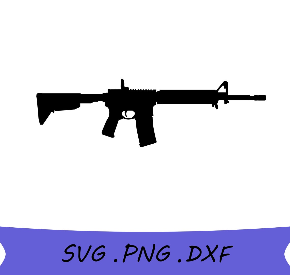 AR15 SVG, AR-15 SVG, Gun Svg, M-16 Svg, M-4 Svg, Gun Vector, Ar 15 Clip ...