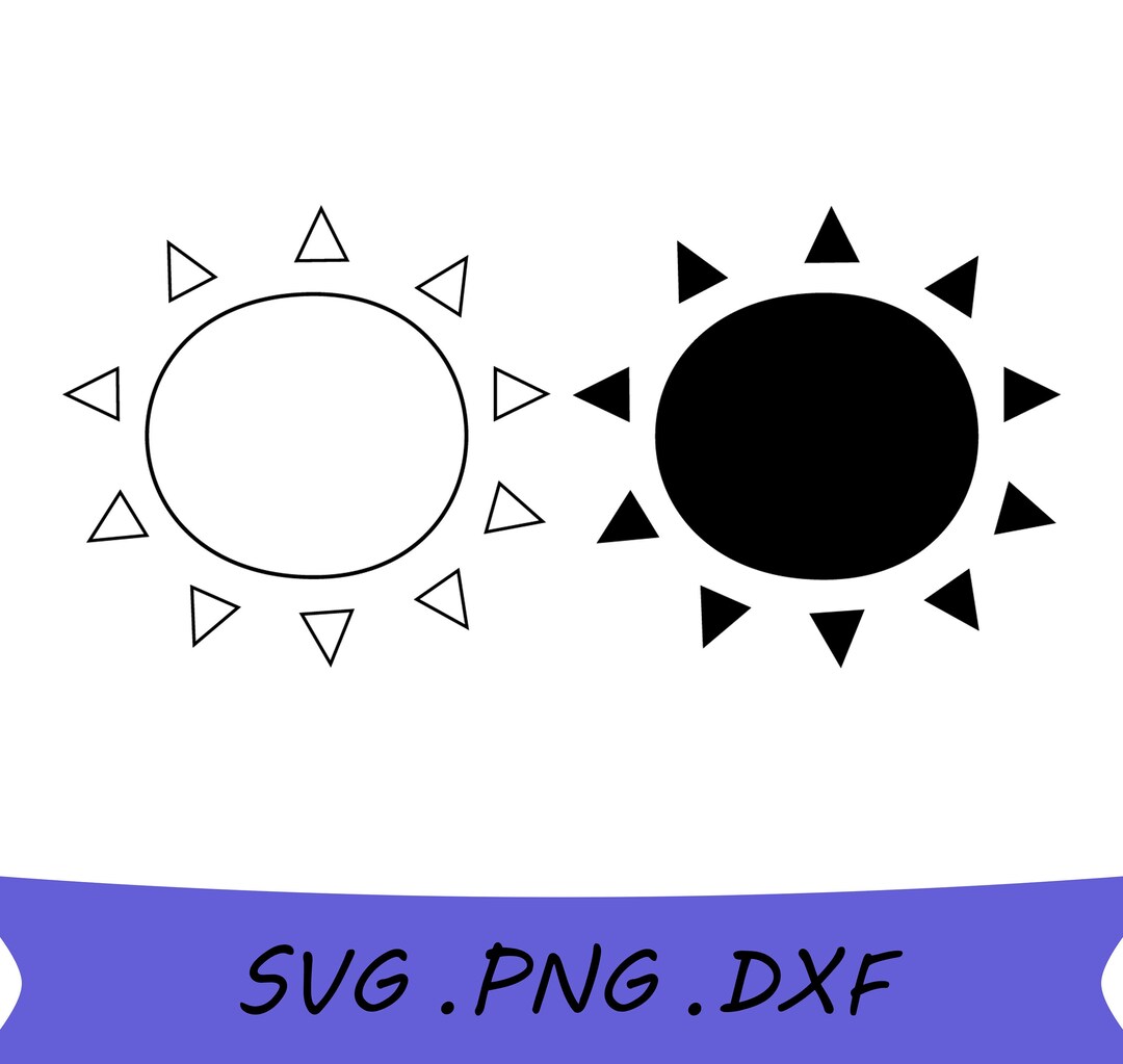 Sun SVG, Sunshine SVG, Sunny SVG, Sun Cut File, Sun Png, Sun Dxf, Sun ...