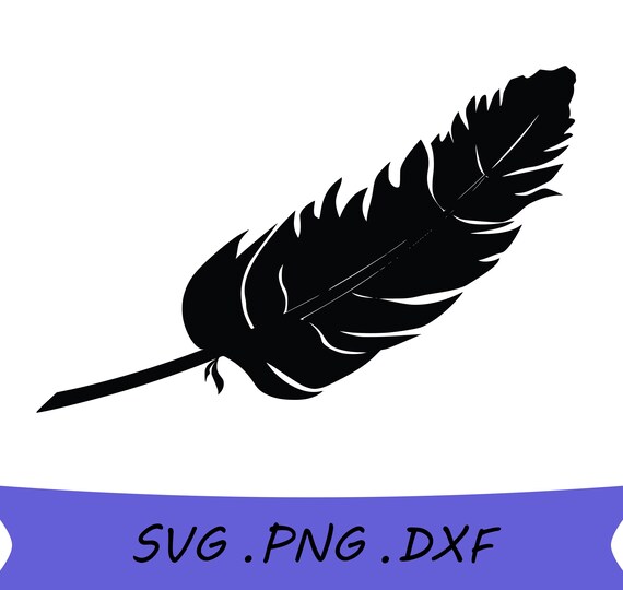 Feather SVG Feather PNG Feather DXF Digital Clip Art - Etsy