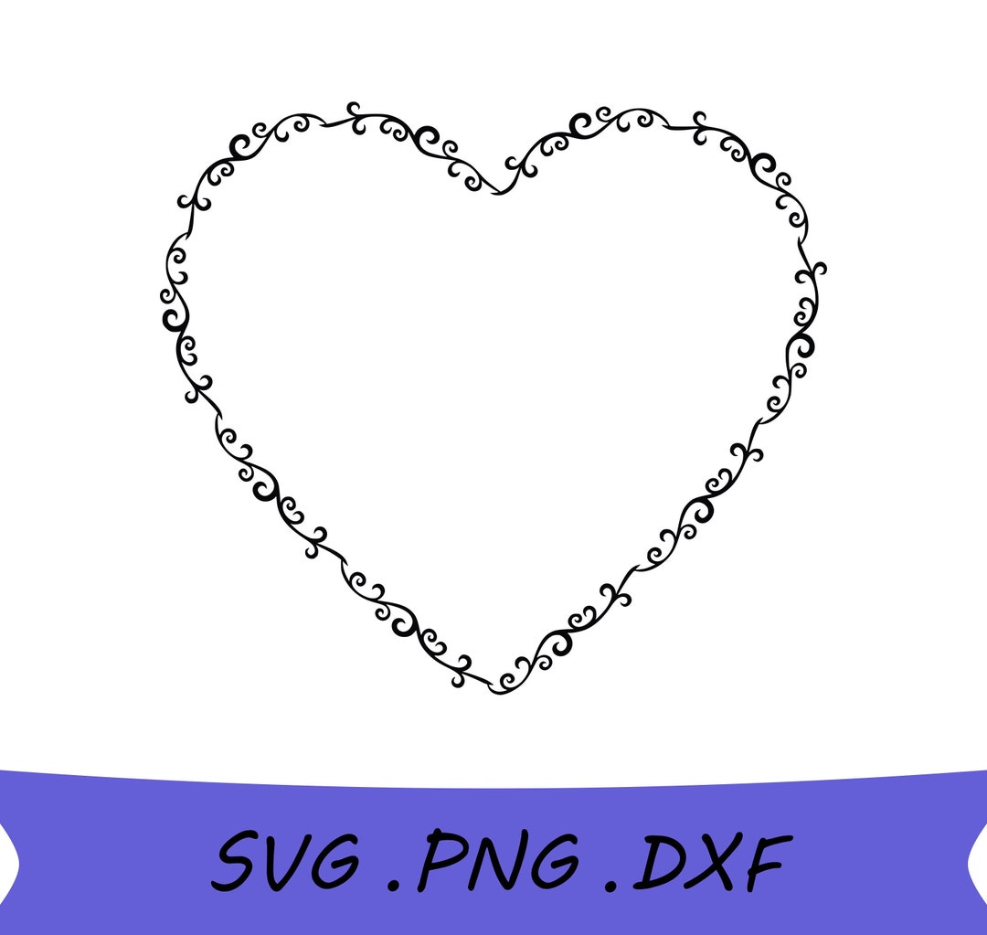 Heart, Basic Heart, Heart SVG, Flourish Heart SVG, Heart Flourish SVG ...
