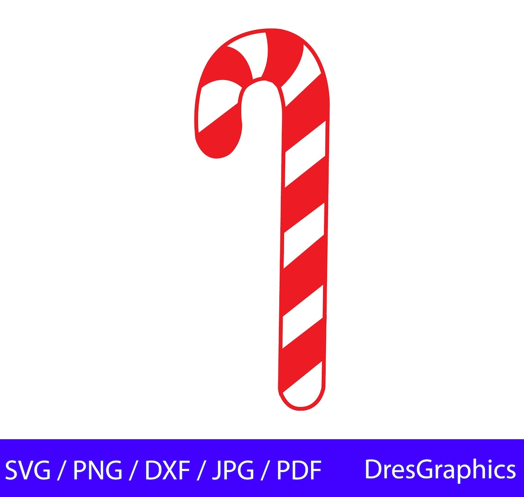 Candy Cane SVG, Candy Cane Png, Candy Cane Dxf, Candy Cane Clipart ...