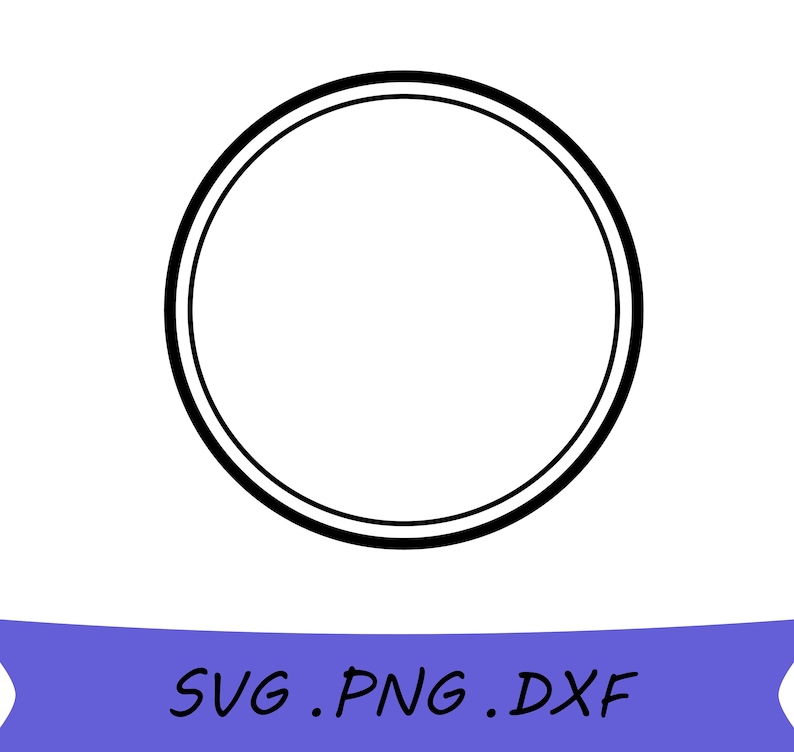 Circle SVG Circle Frame SVG Circle Frame Digital Download | Etsy