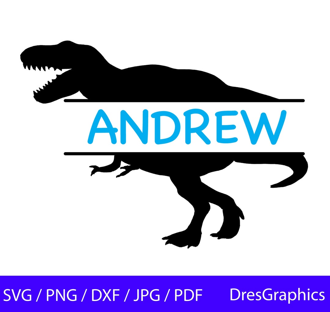 Tyrannosaurus Rex SVG, T-rex Dinosaur Simple Solid Black Silhouette ...