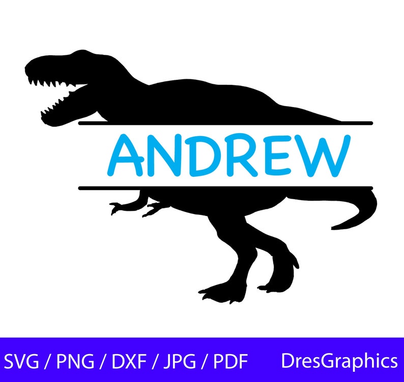 Tyrannosaurus Rex SVG T-rex Dinosaur Simple Solid Black - Etsy