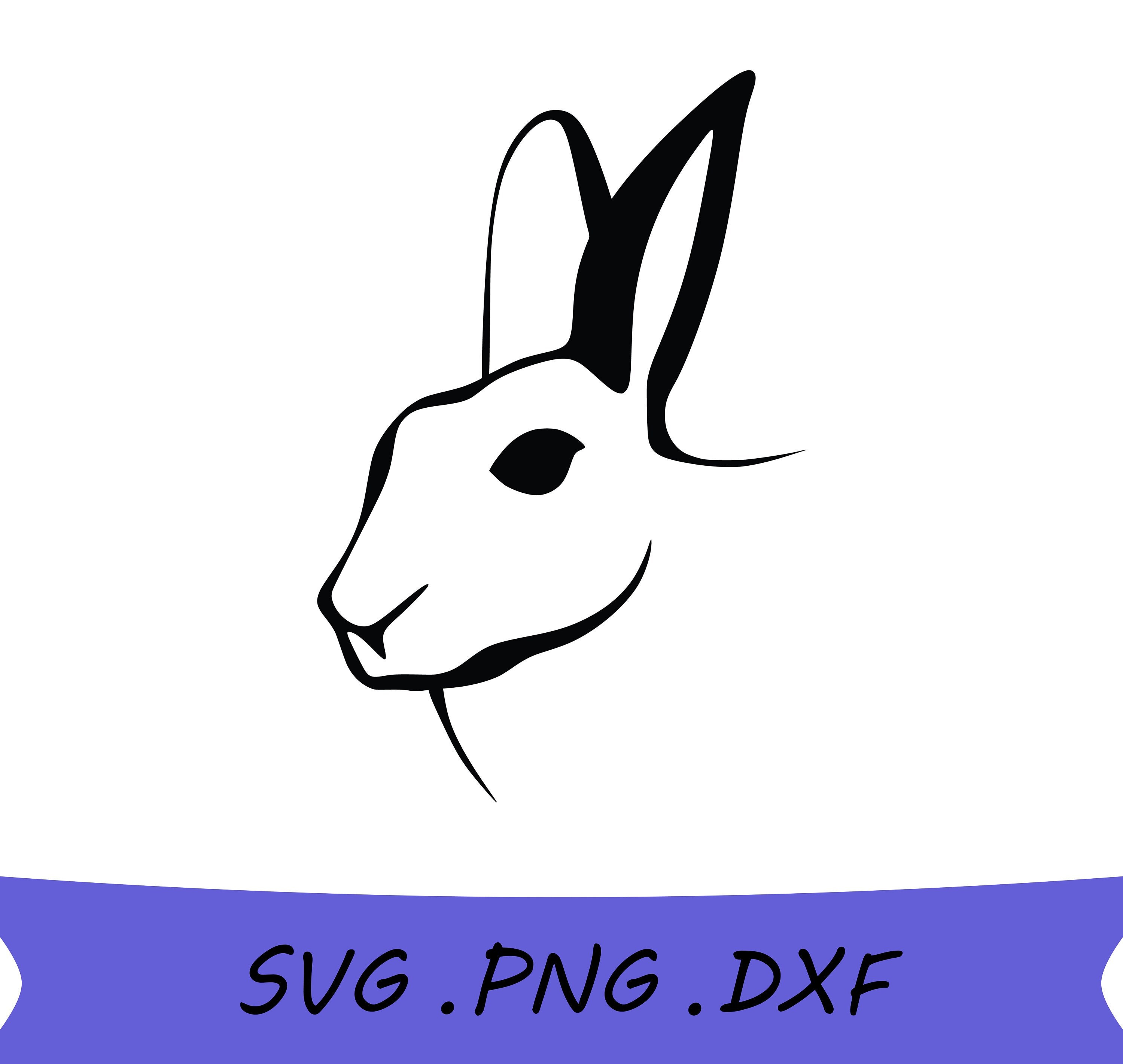 Bunny Face SVG Rabbit Face SVG Easter Bunny SVG Bunny Face | Etsy
