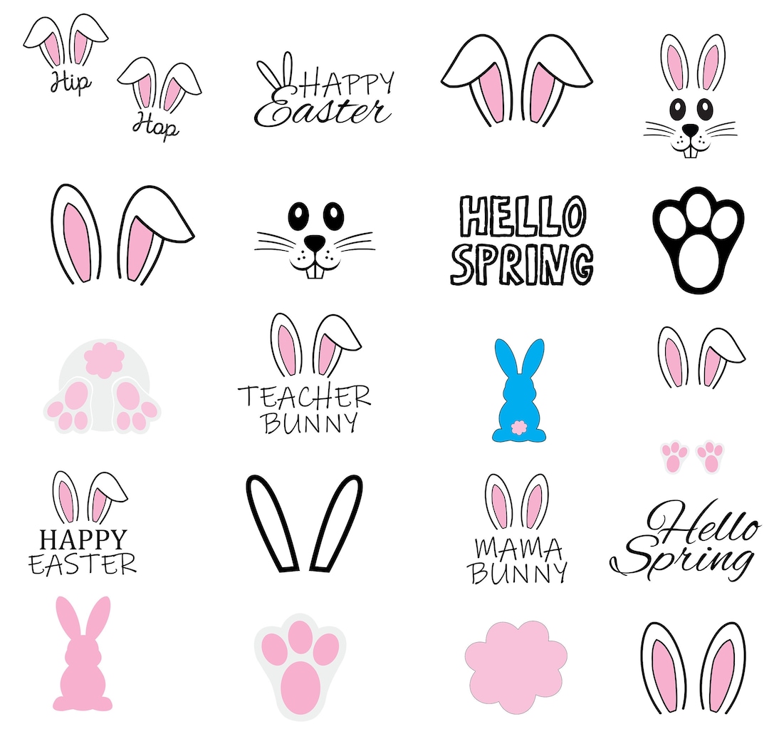20 Easter Svg Bundle Files, Easter SVG Bundle, Easter Svg, Spring Svg ...