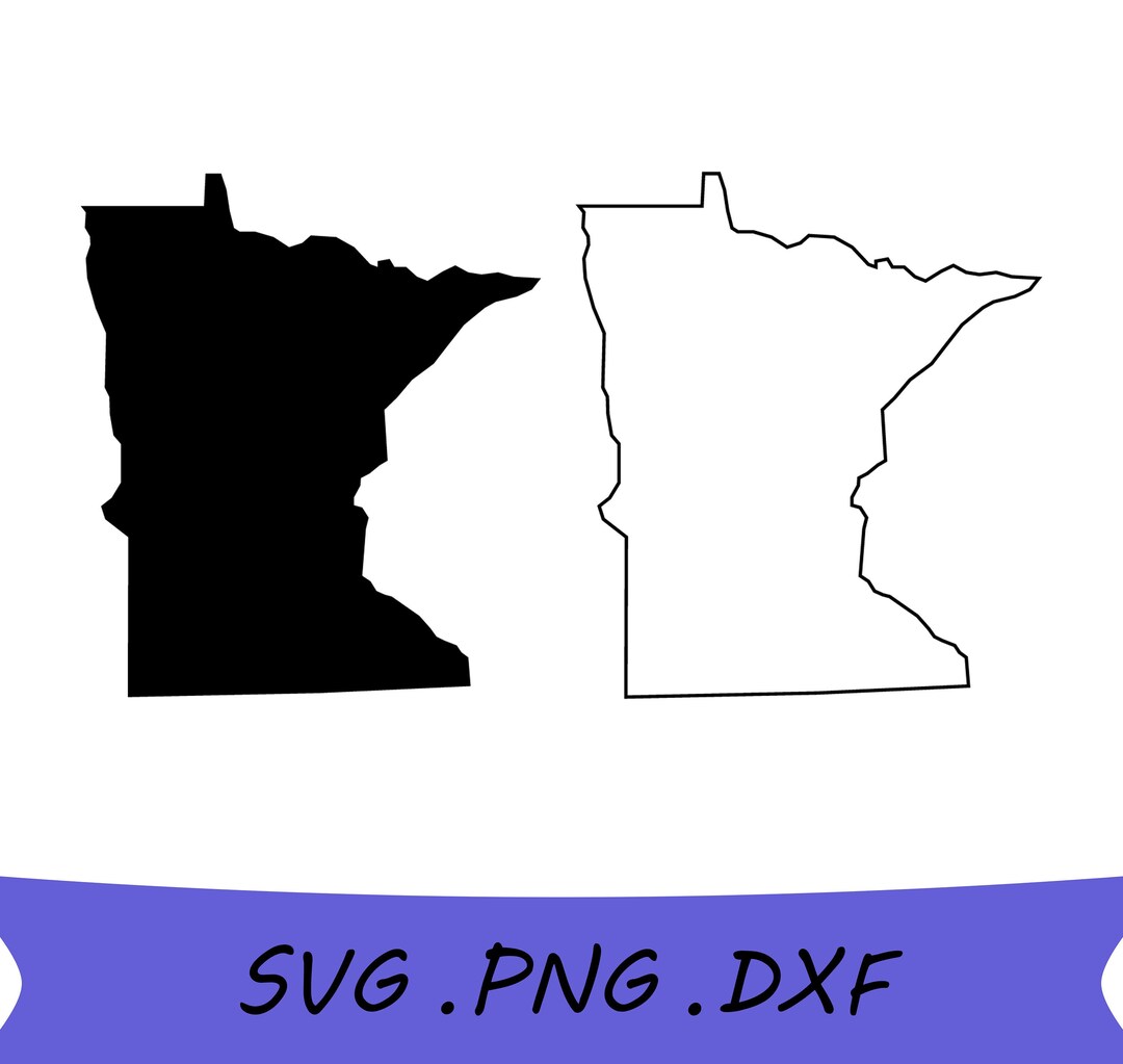 Minnesota SVG Minnesota State SVG Minnesota Outline SVG - Etsy