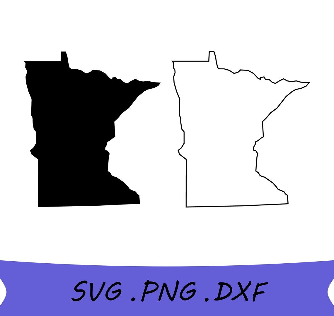 Minnesota SVG Minnesota State SVG Minnesota Outline SVG - Etsy