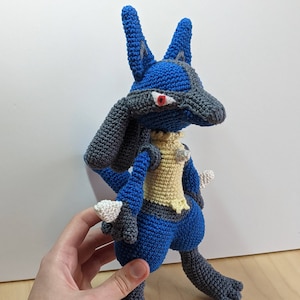 Lucario Pokemon Crochet Pattern - Etsy