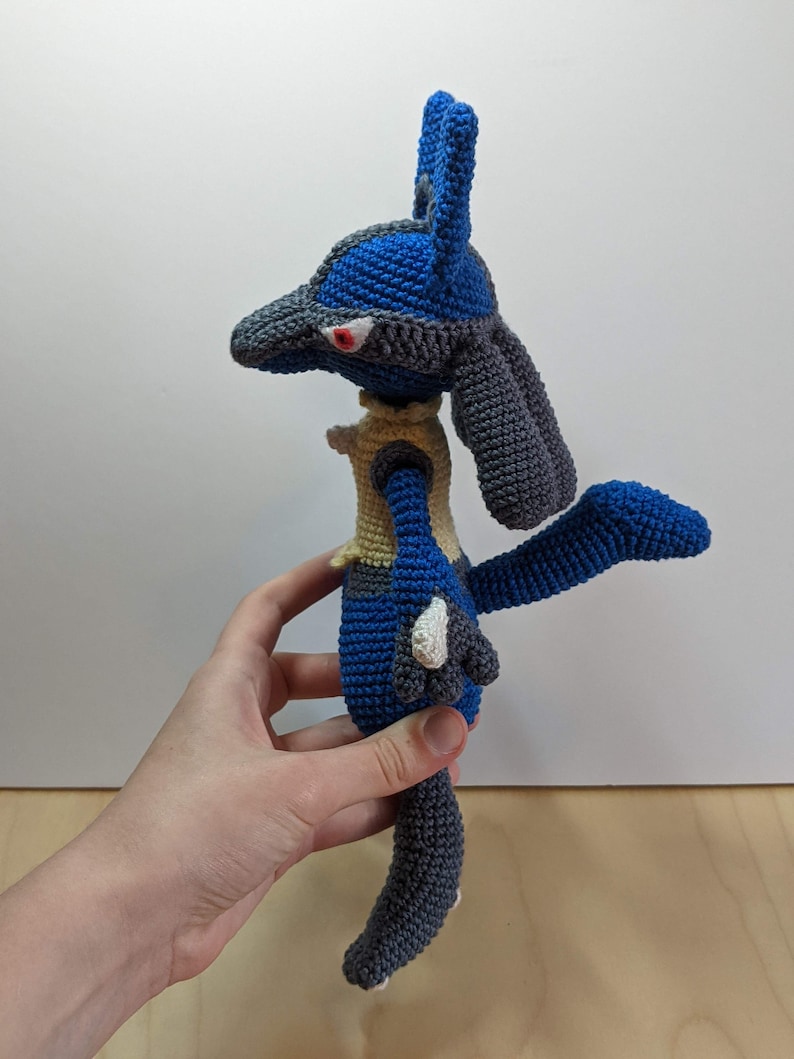 Lucario Pokemon Crochet Pattern - Etsy